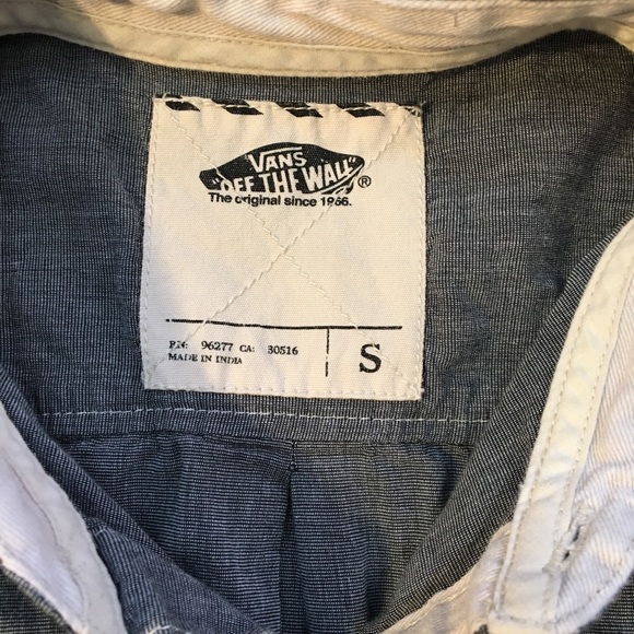 Vans | Shirts | Vans Button Blackwhite Short Sleeve Shirt | Poshmark